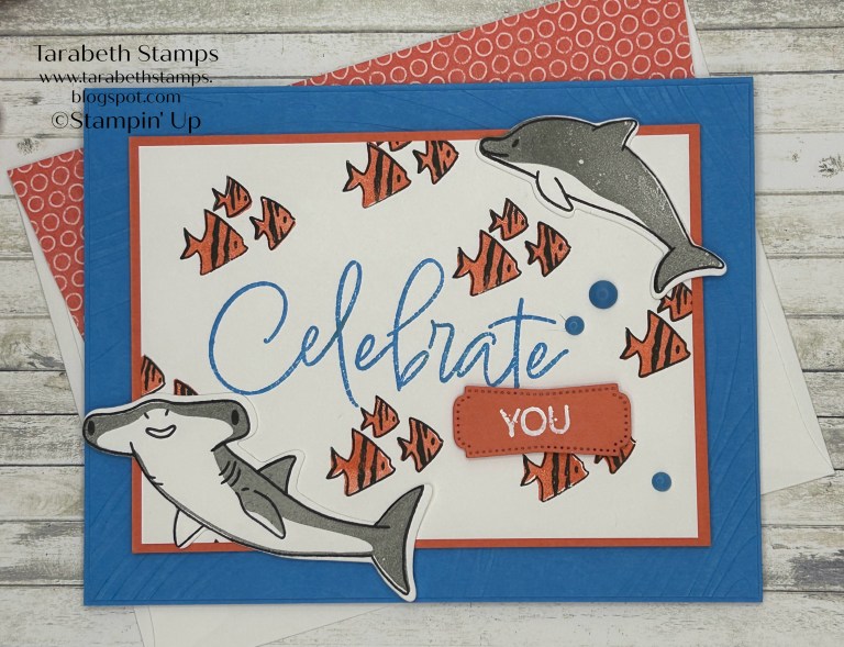Stampin’ Up Friendly Fins Birthday Card for Happy Inkin’ Thursday Blog ...