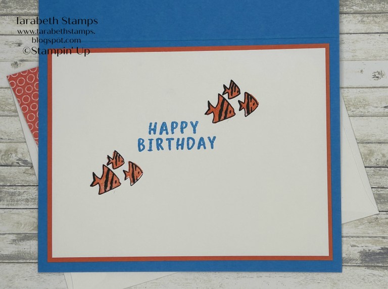 Stampin’ Up Friendly Fins Birthday Card for Happy Inkin’ Thursday Blog ...