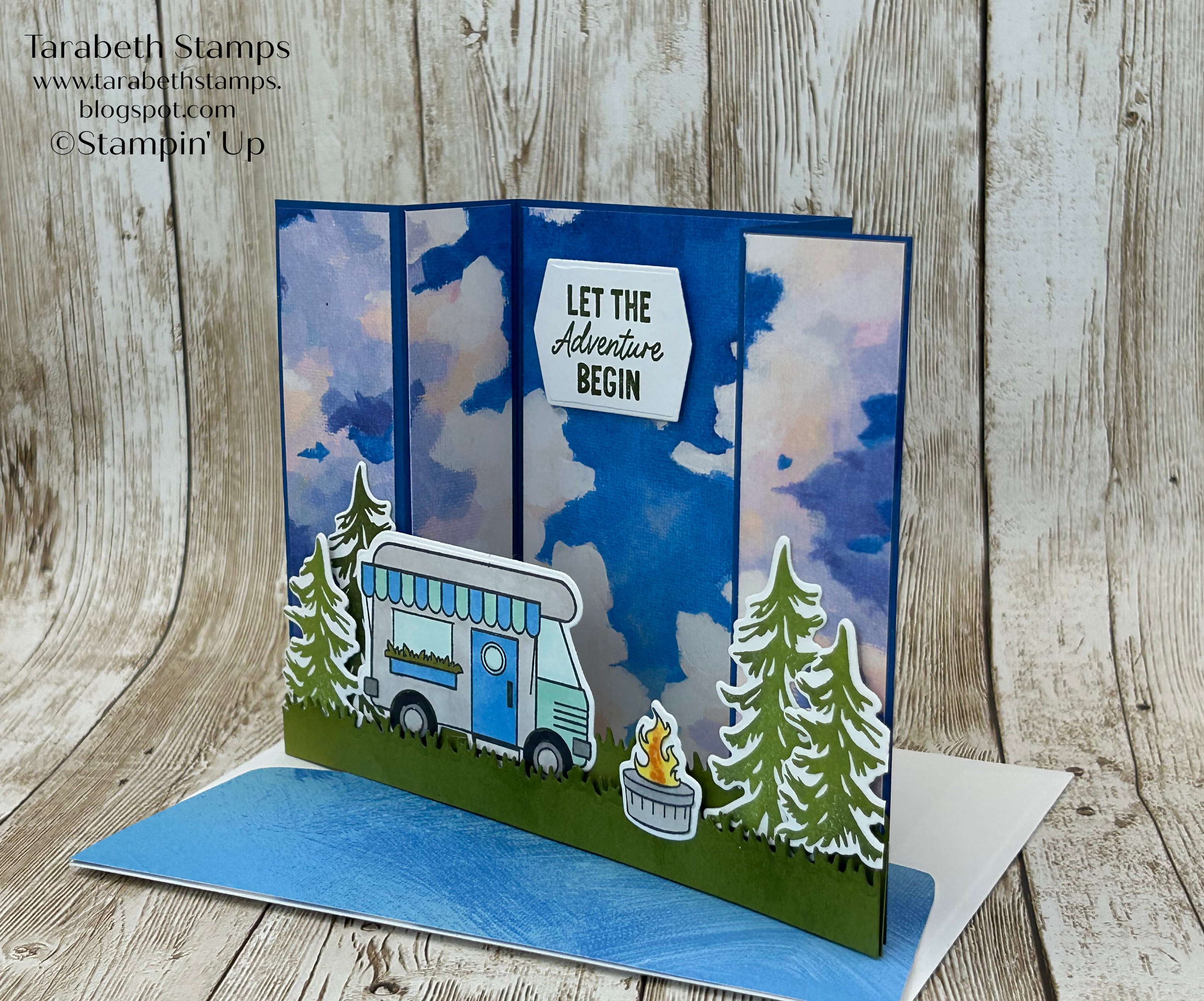 Stampin’ Up Adventure Together Bridge Card for SU Demo Fun Fold Blog ...
