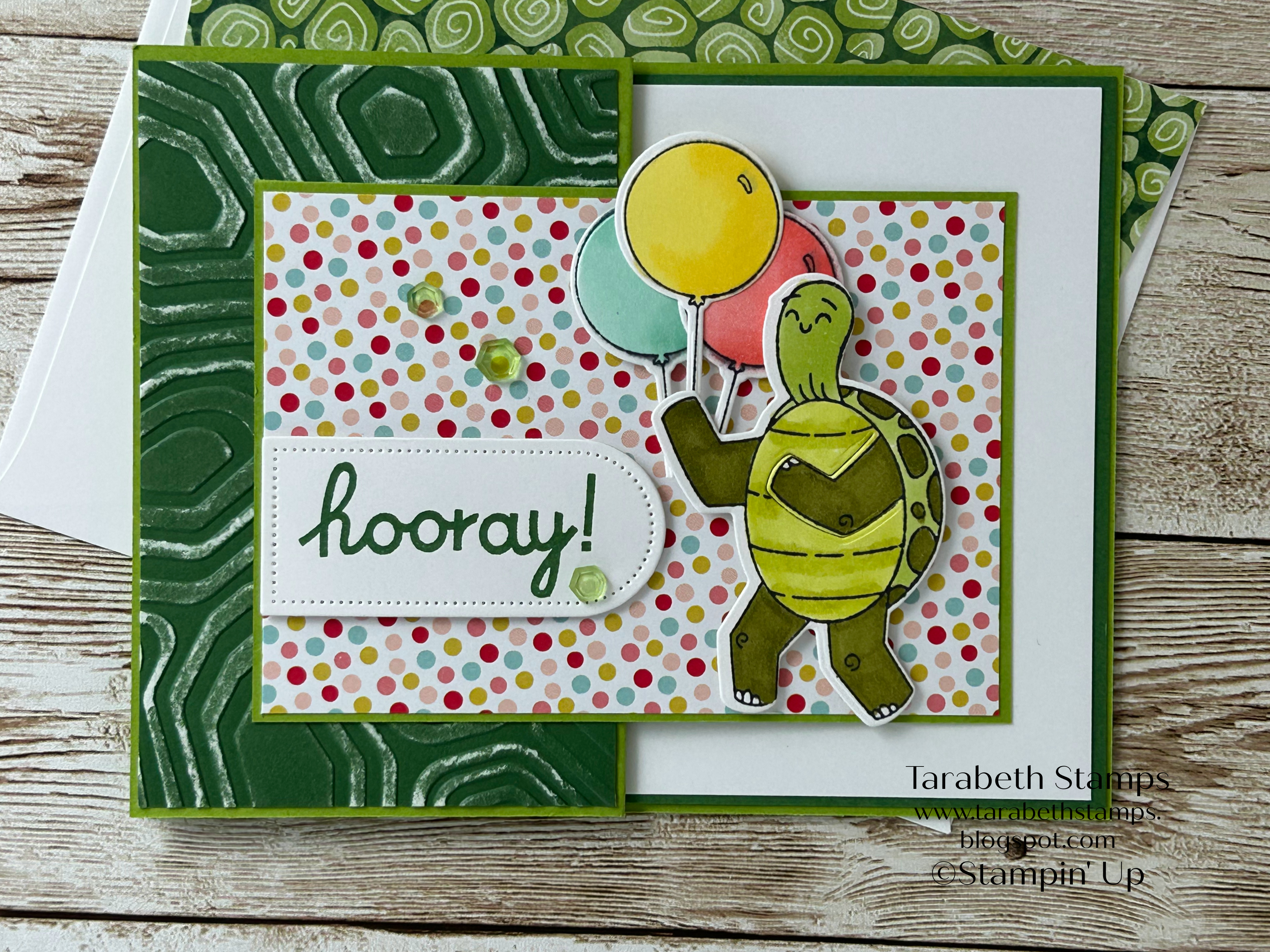 Stampin’ Up Turtle-Y Awesome Z Fold Card – Tarabeth Stamps