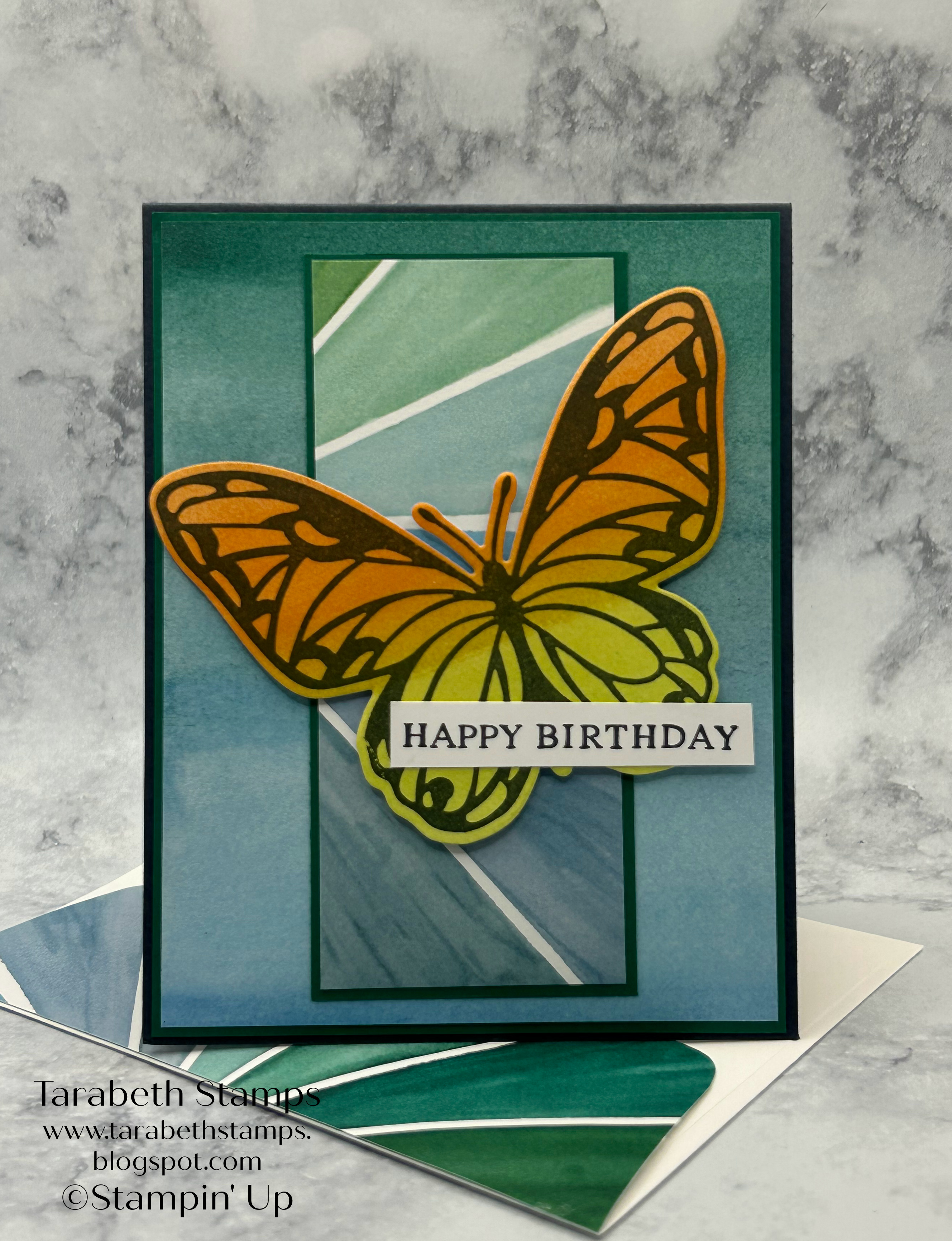 Stampin’ Up Beautiful Butterflies Birthday Card – Tarabeth Stamps