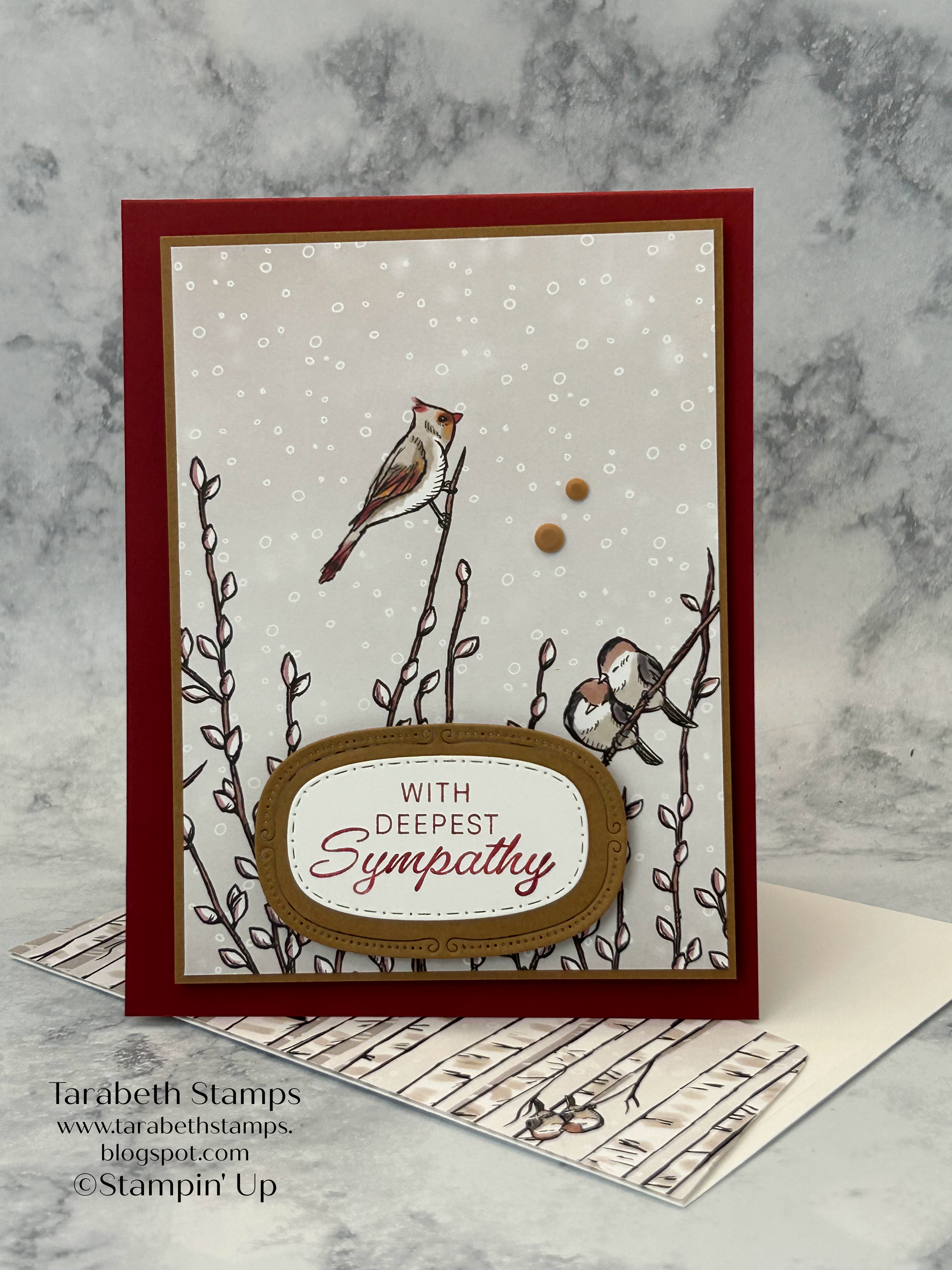 Stampin’ Up Nests of Winter Peace On Earth Card for Happy Inkin ...