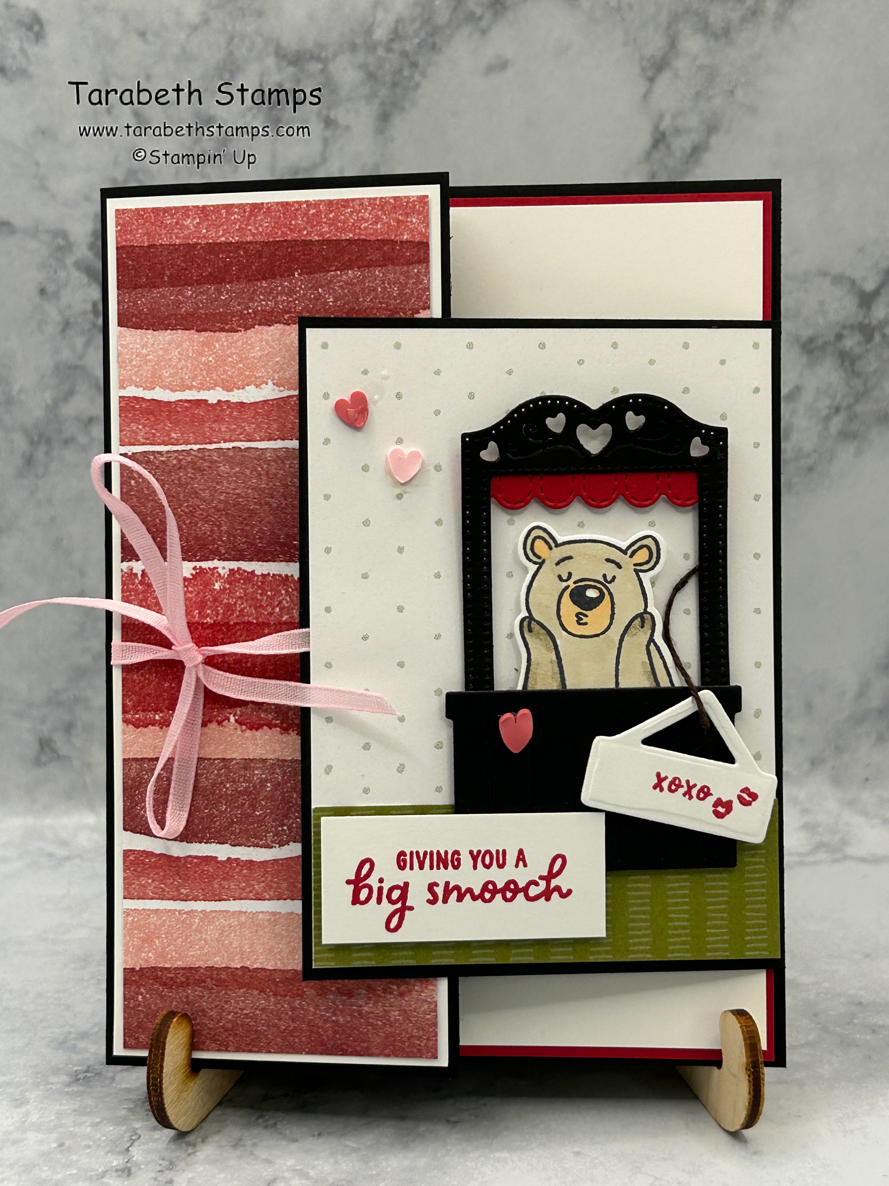 Stampin’ Up Valentine Kisses Double Flap Video Tutorial – Tarabeth Stamps