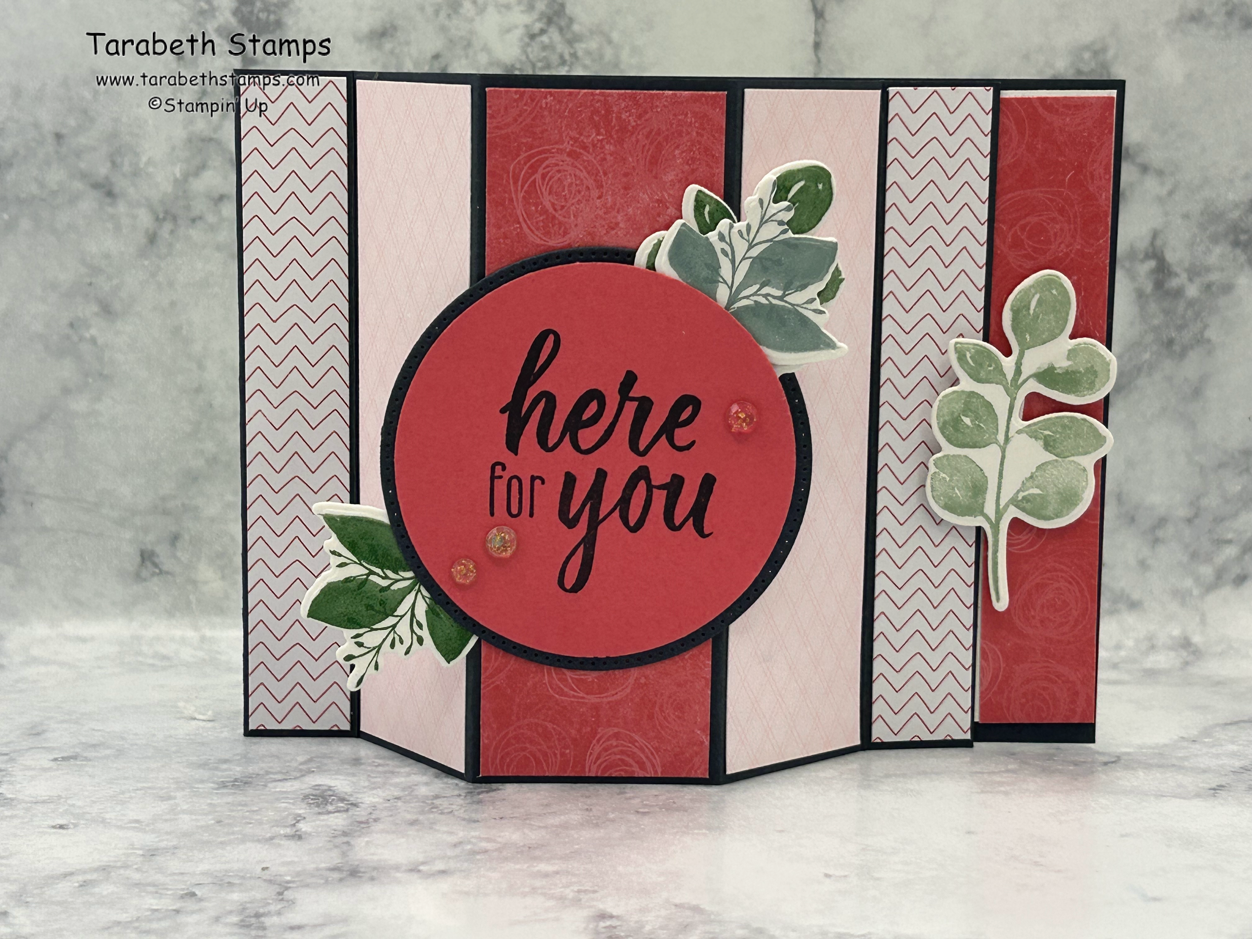 Stampin’ Up Greenery Lane Bay Window Card – Tarabeth Stamps
