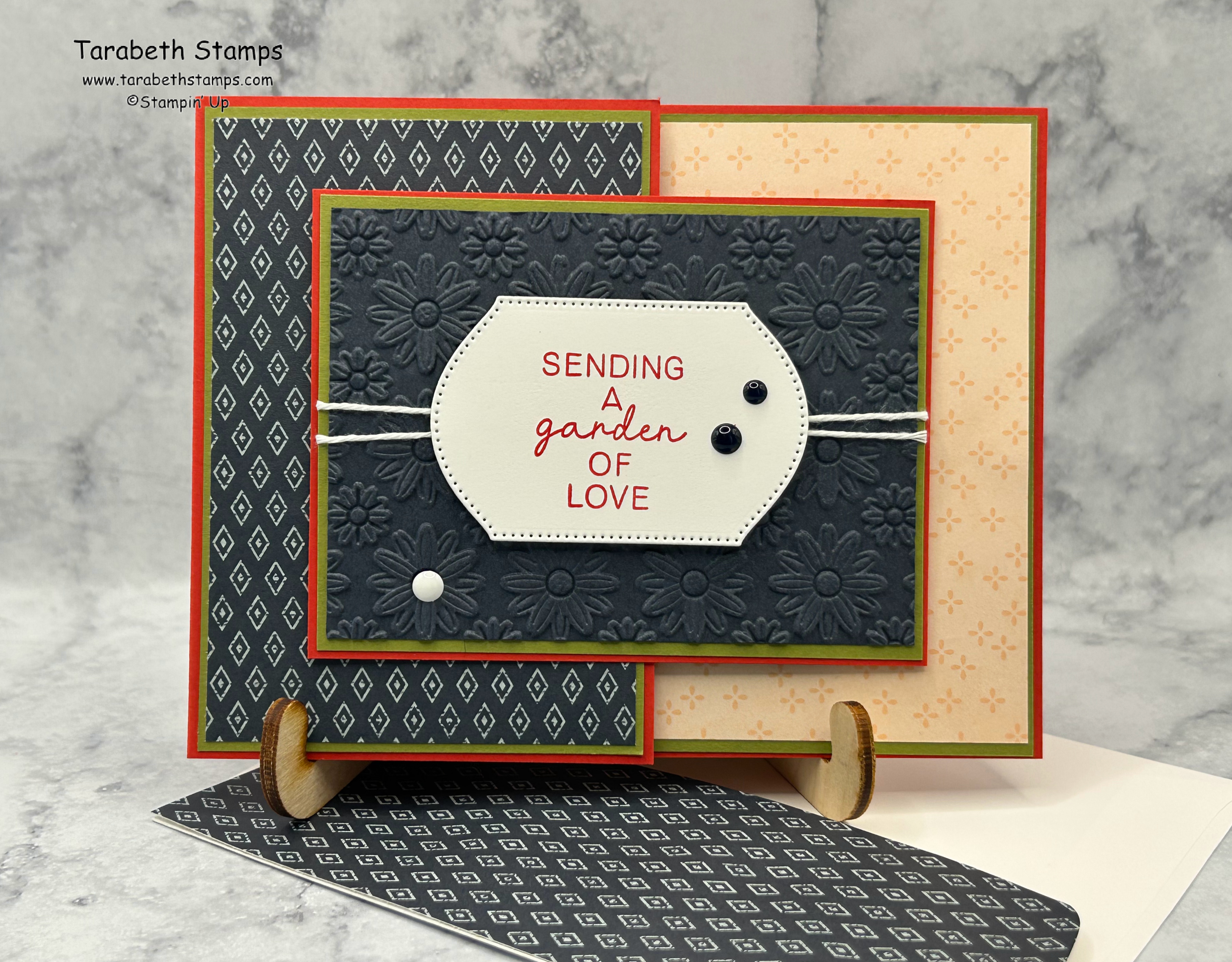 Stampin’ Up Sunshine & Tulip Joy Fold Card – Tarabeth Stamps
