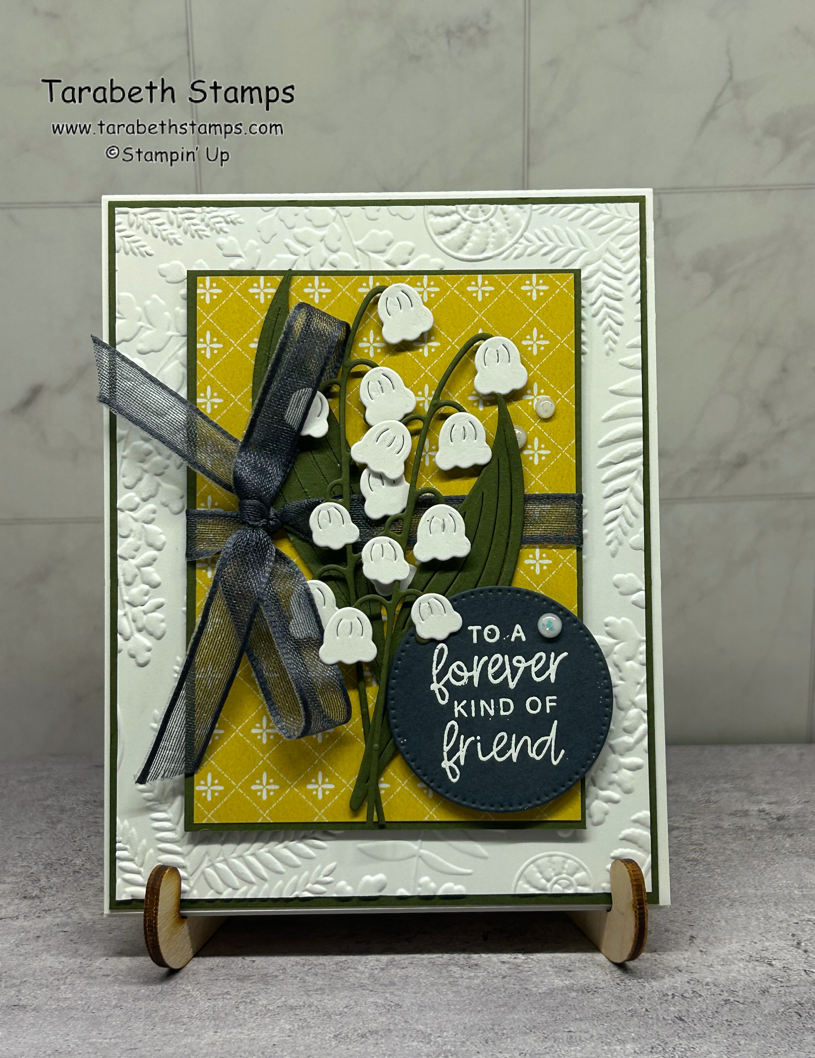 Stampin’ Up Lily of the Valley Friendship Card – Tarabeth Stamps